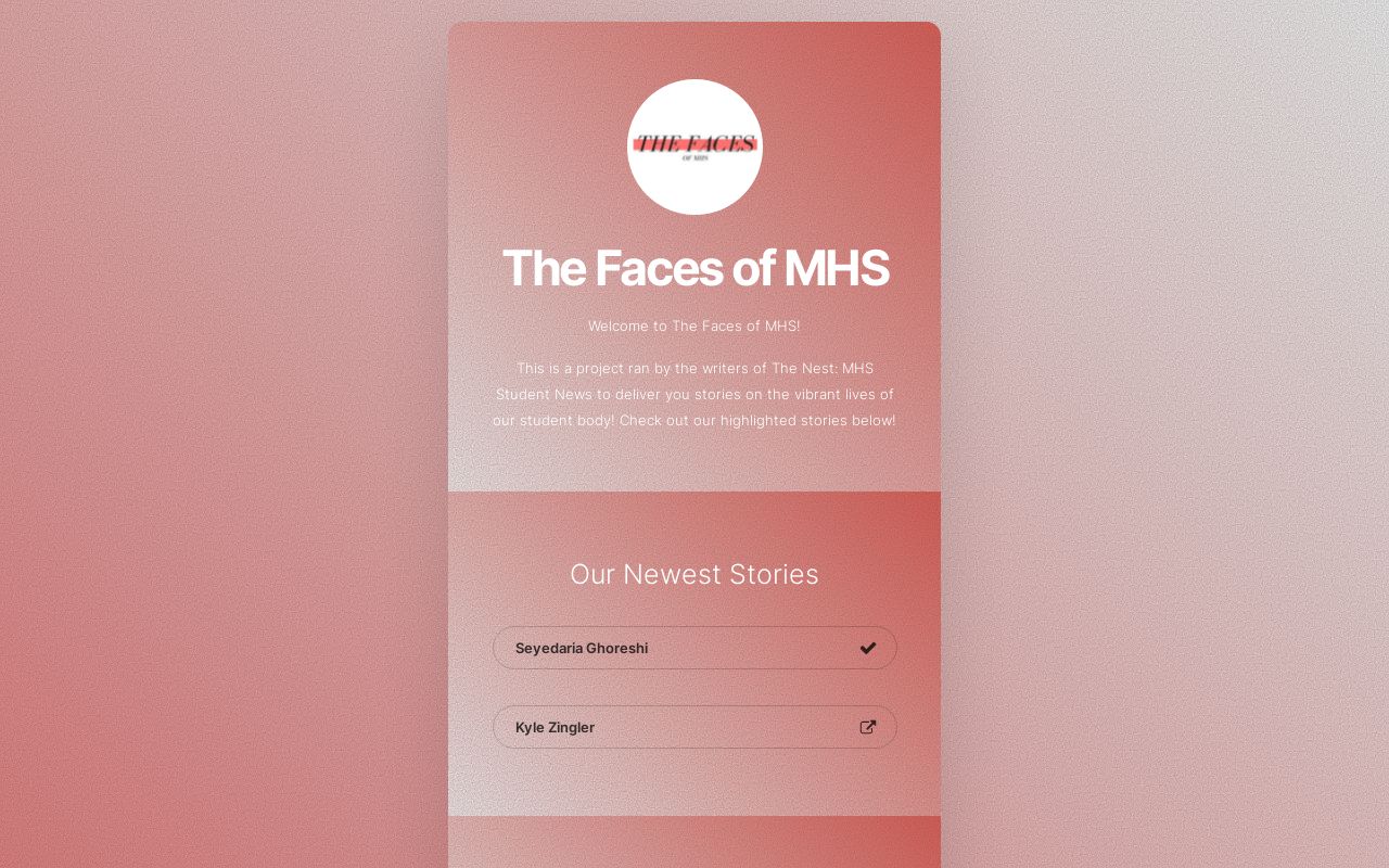 The Faces of MHS Carrd